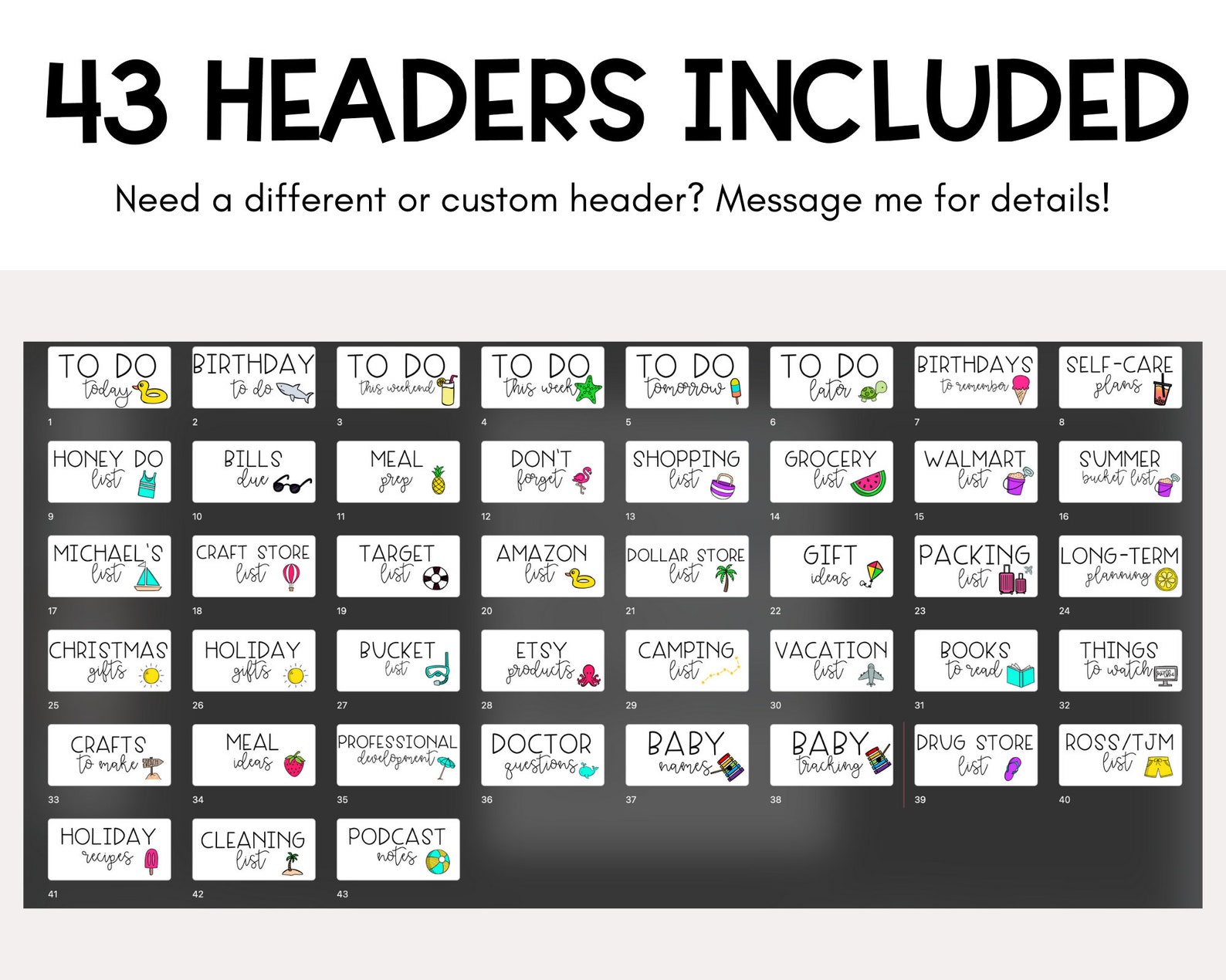 SUMMER Google Keep Headers, Cute Fonts, Doodles, Minimalist Design ...