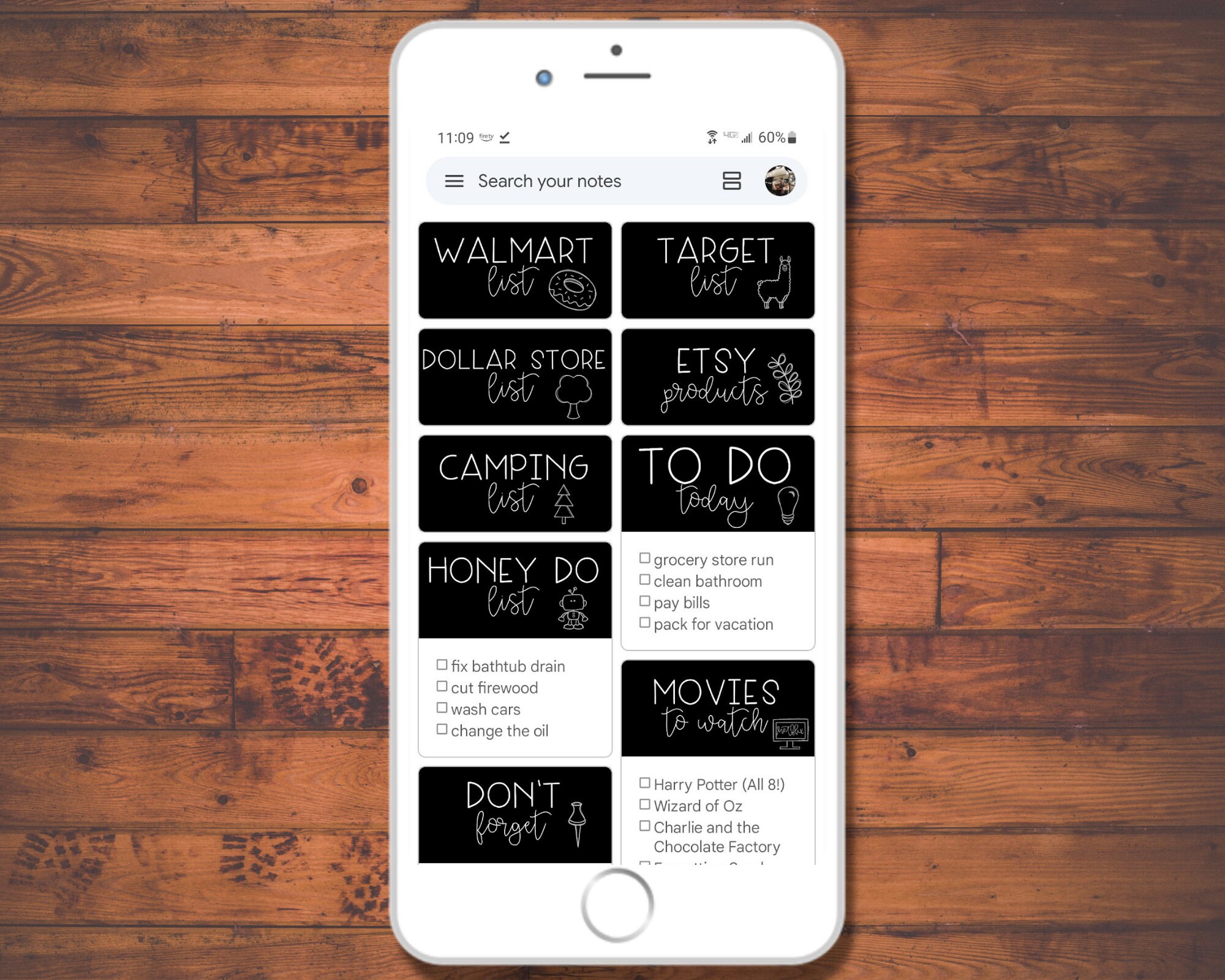 Black and White Google Keep Headers, Cute Fonts With Doodles ...