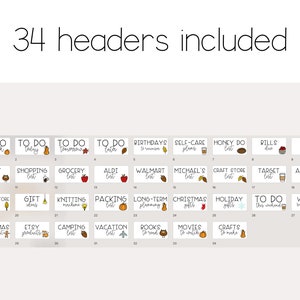 Fall Google Keep Headers, Cute Fonts, Fall Doodles, Minimalist Design ...