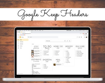 Google Keep Headers - Etsy