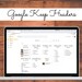 Google Keep Headers Minimalist Design Cute Fonts Black and - Etsy