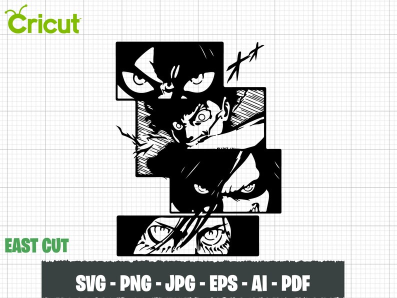 Attack on Titan Svg manga Svg anime Svgsvg for Cricutcut | Etsy