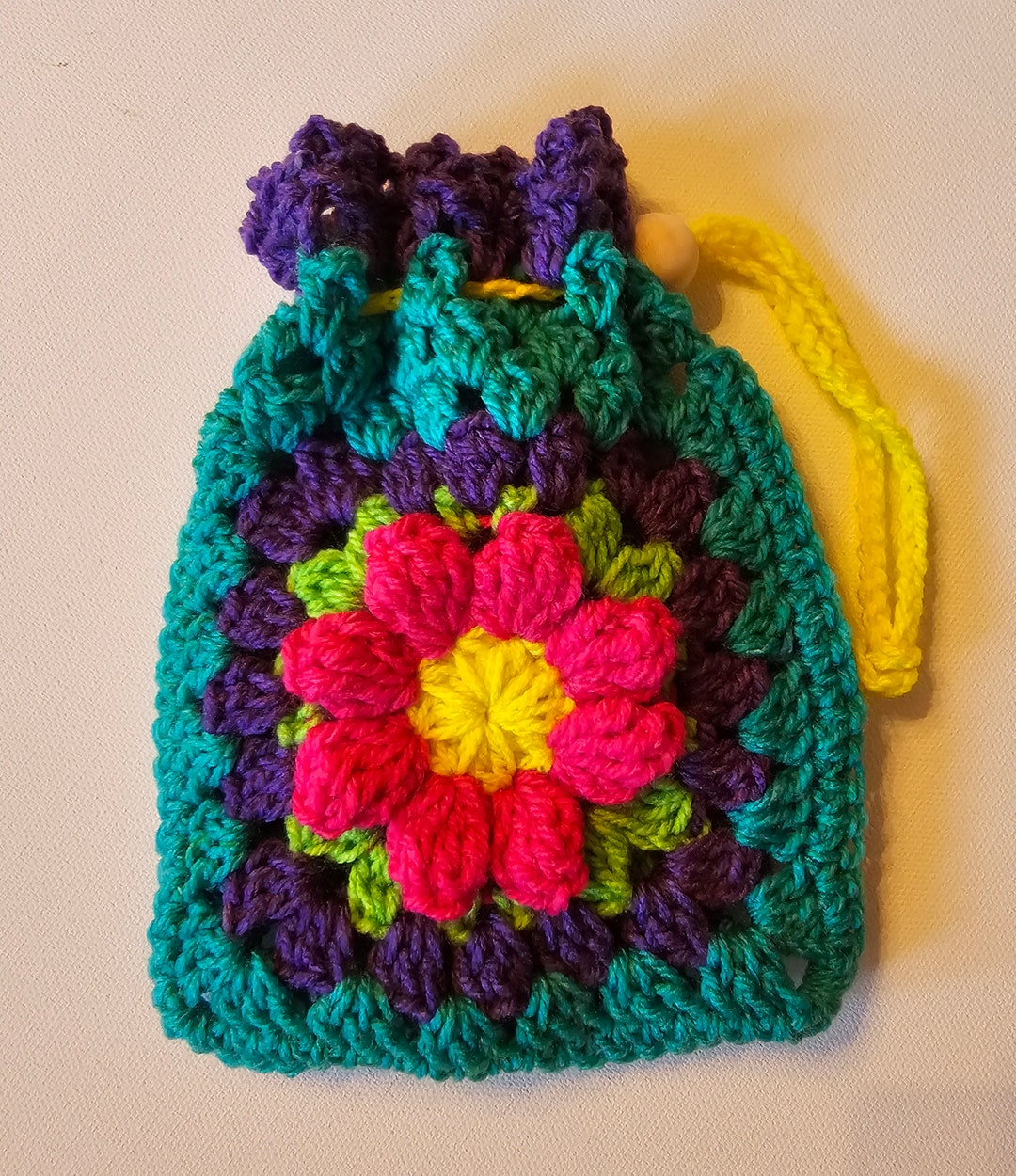 Soft "bright Colors" (pink, Purple and Blue) Drawstring Posey Pouch - Etsy