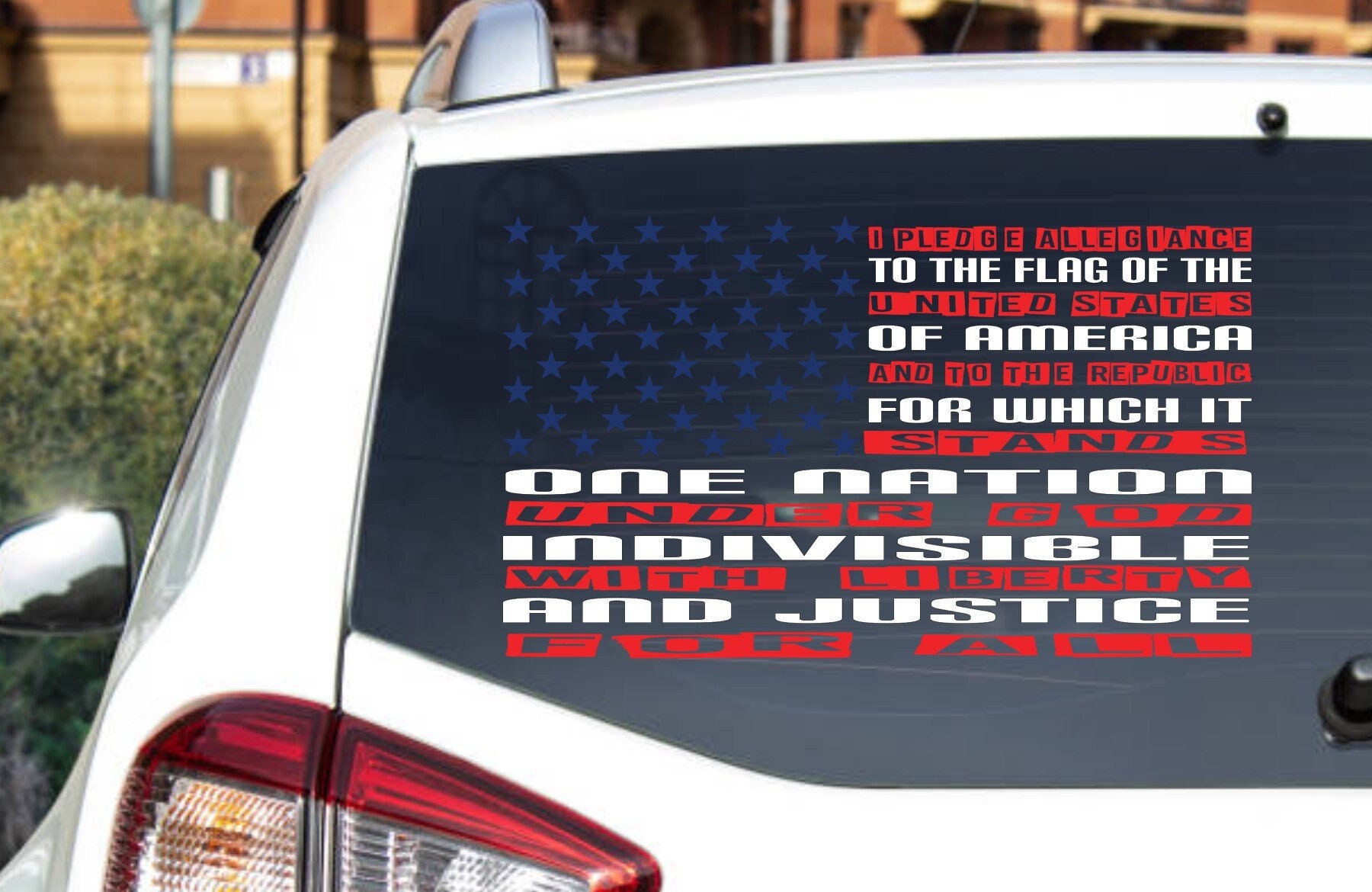 Pledge Flag 2.0 Decal Sticker - Etsy