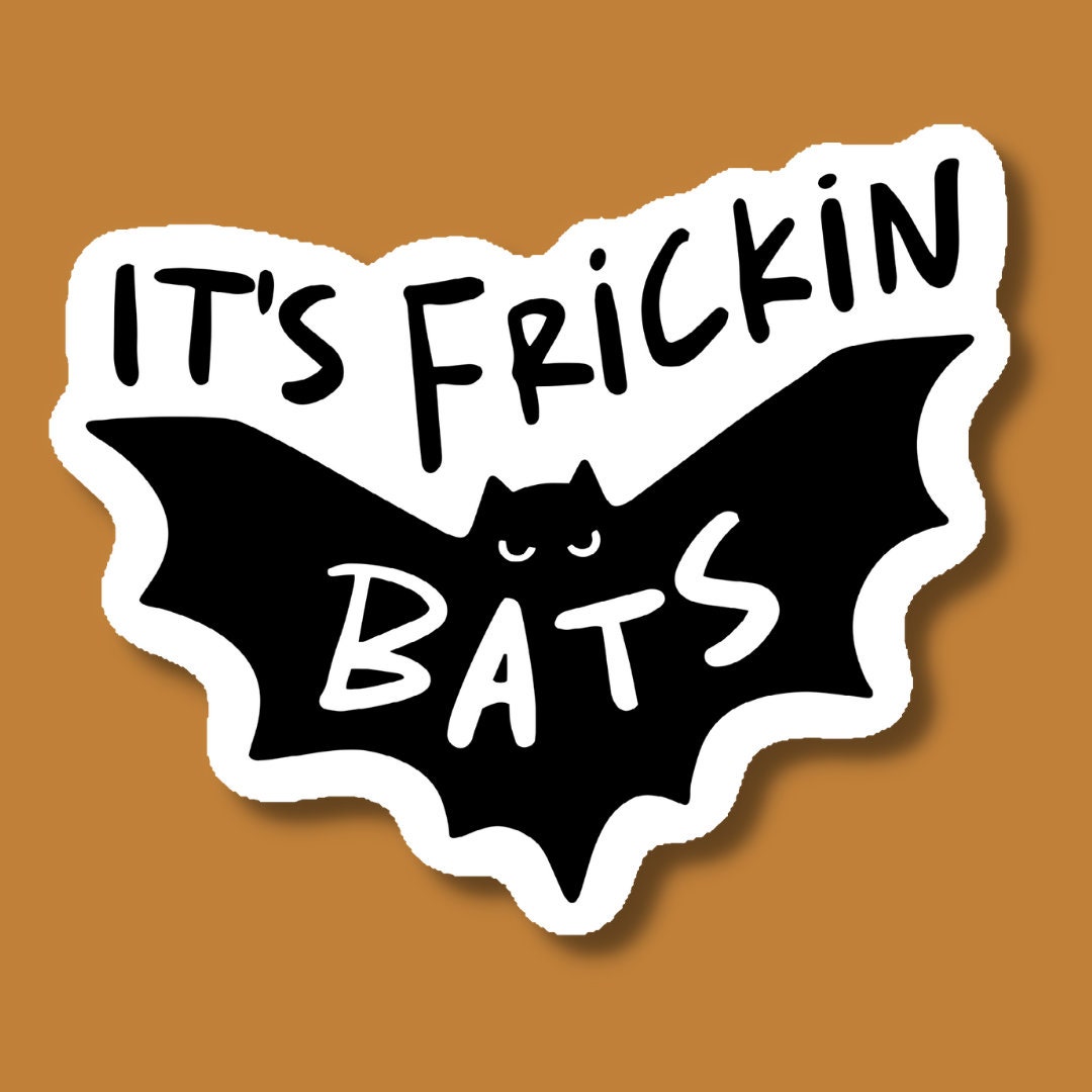 It's Frickin Bats Vinyl Sticker - Etsy