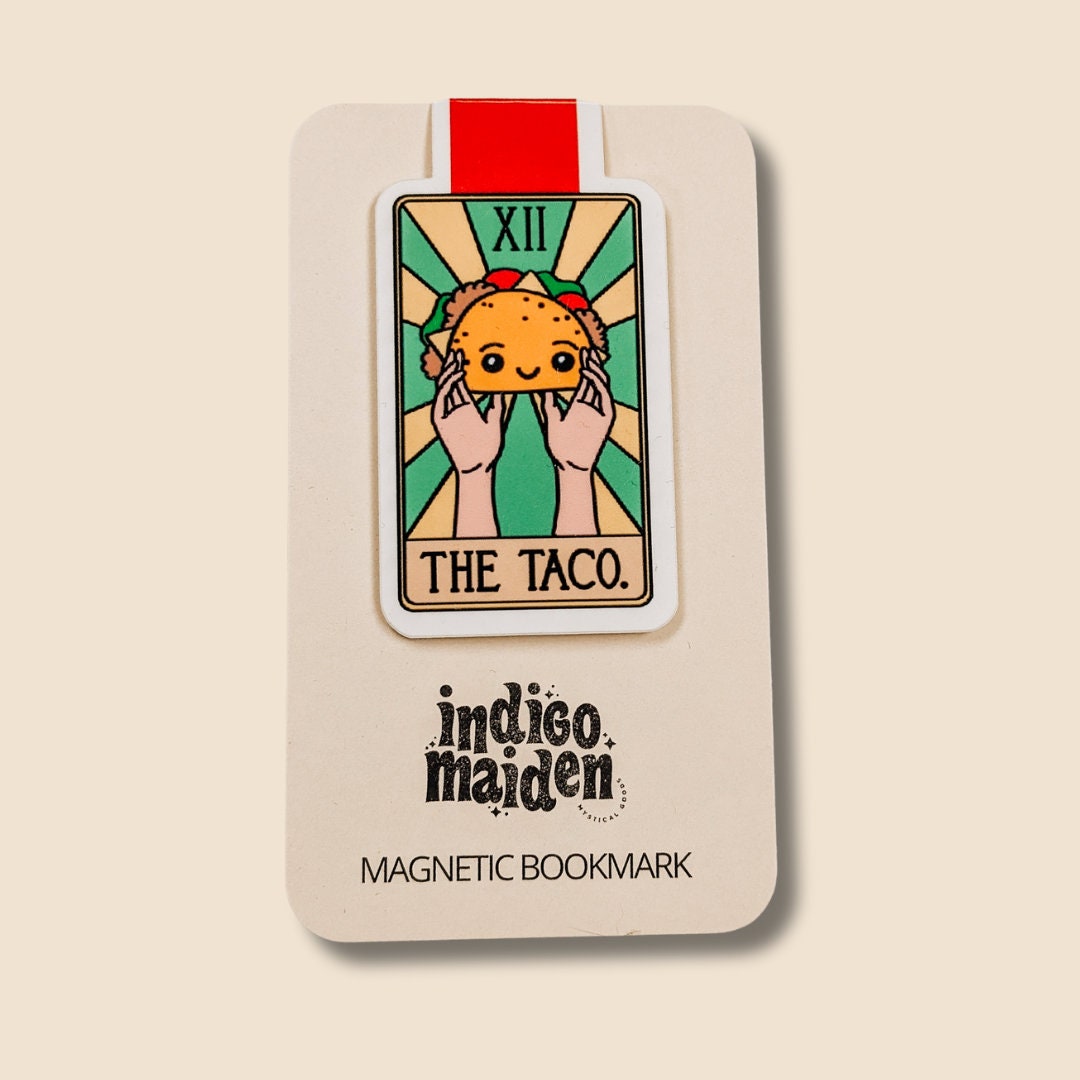 The Taco Tarot Card Magnetic Bookmark - Etsy