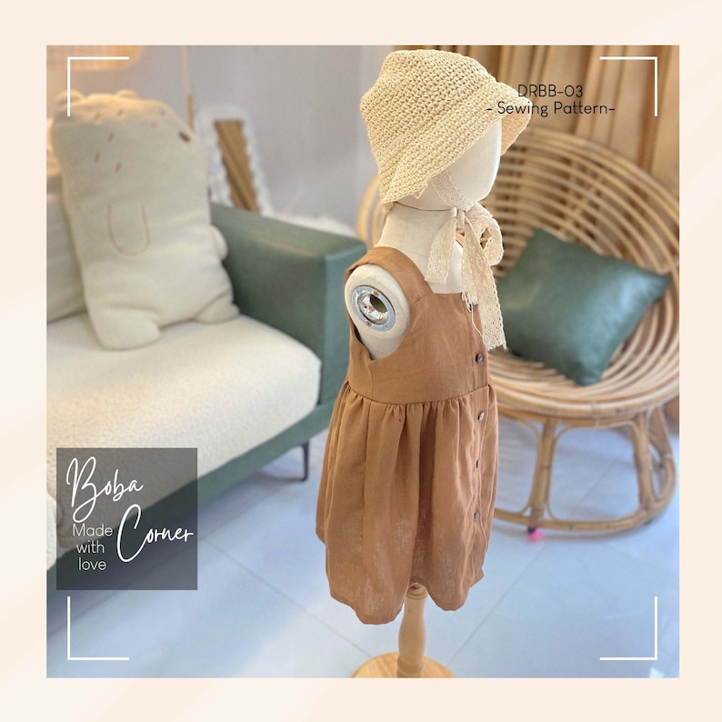 Baby Pinafore Dress Pattern: Apron Style (PDF Pattern, Size 1-10) - Etsy