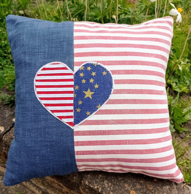 American Flag Pillow, Patriotic Pillow, American Flag Decor, Usa Pillow ...