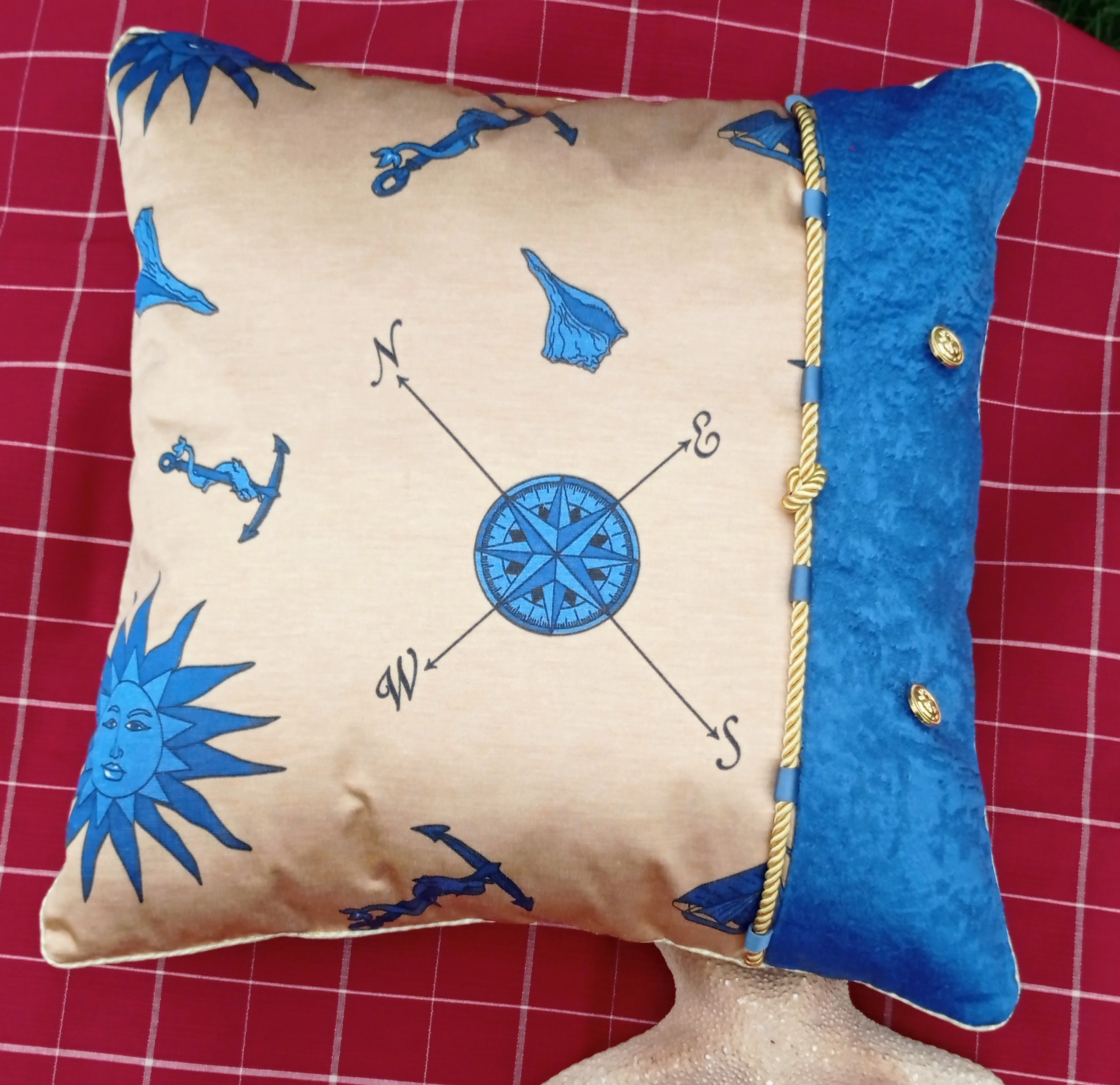 Nautical Decorative Pillow, Nautical Theme, Beach House Pillow, Beach ...