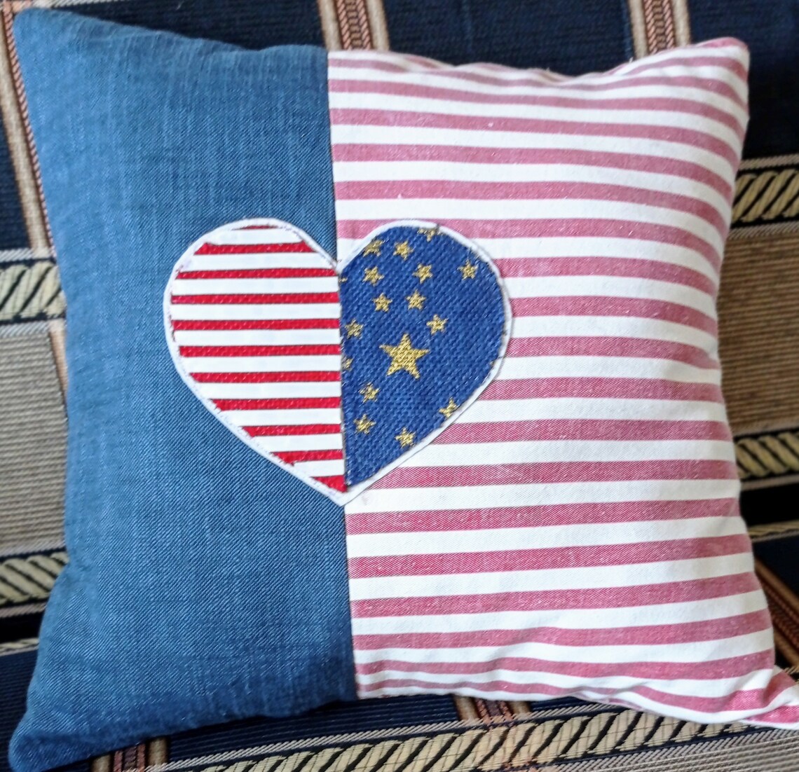 American Flag Pillow, Patriotic Pillow, American Flag Decor, Usa Pillow ...