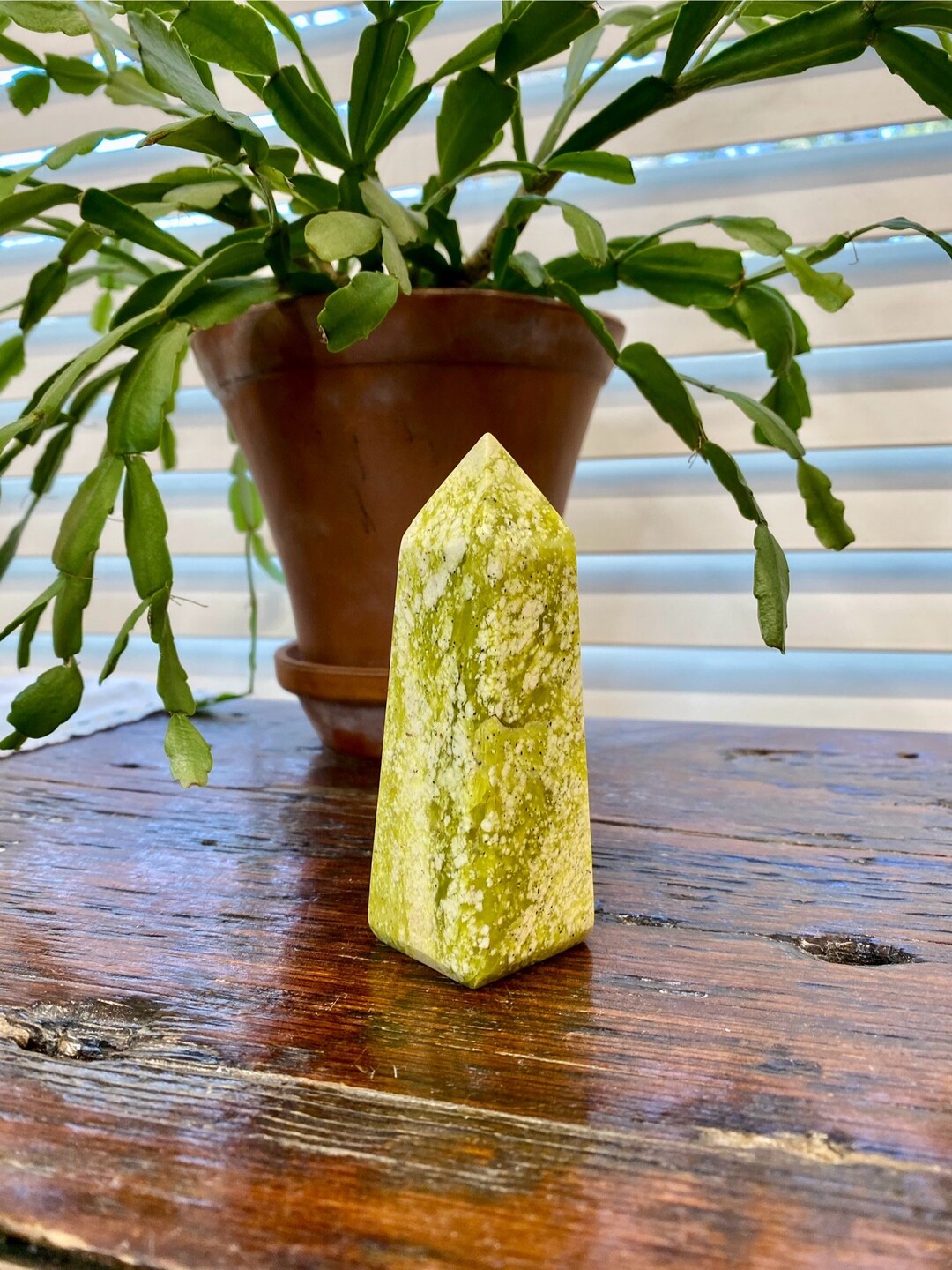 Serpentine Stone | Serpentine Tower | Lemon Serpentine |crystal Towers ...