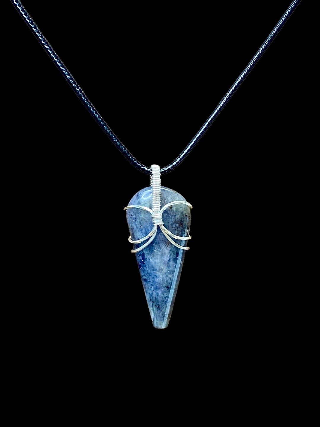 Iolite Sunstone Necklace Sunstone Necklace Iolite Healing Crystal Reiki ...