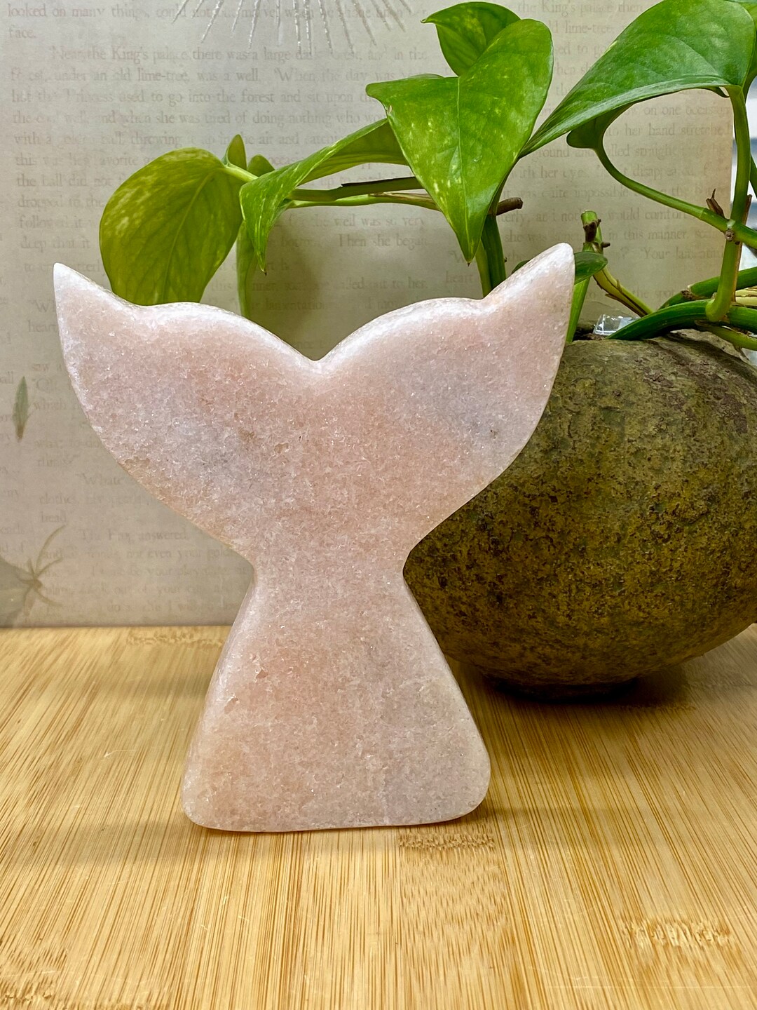 Pink Amethyst Tail | Mermaid Tail | Whale Tail | Pink Amethyst - Etsy