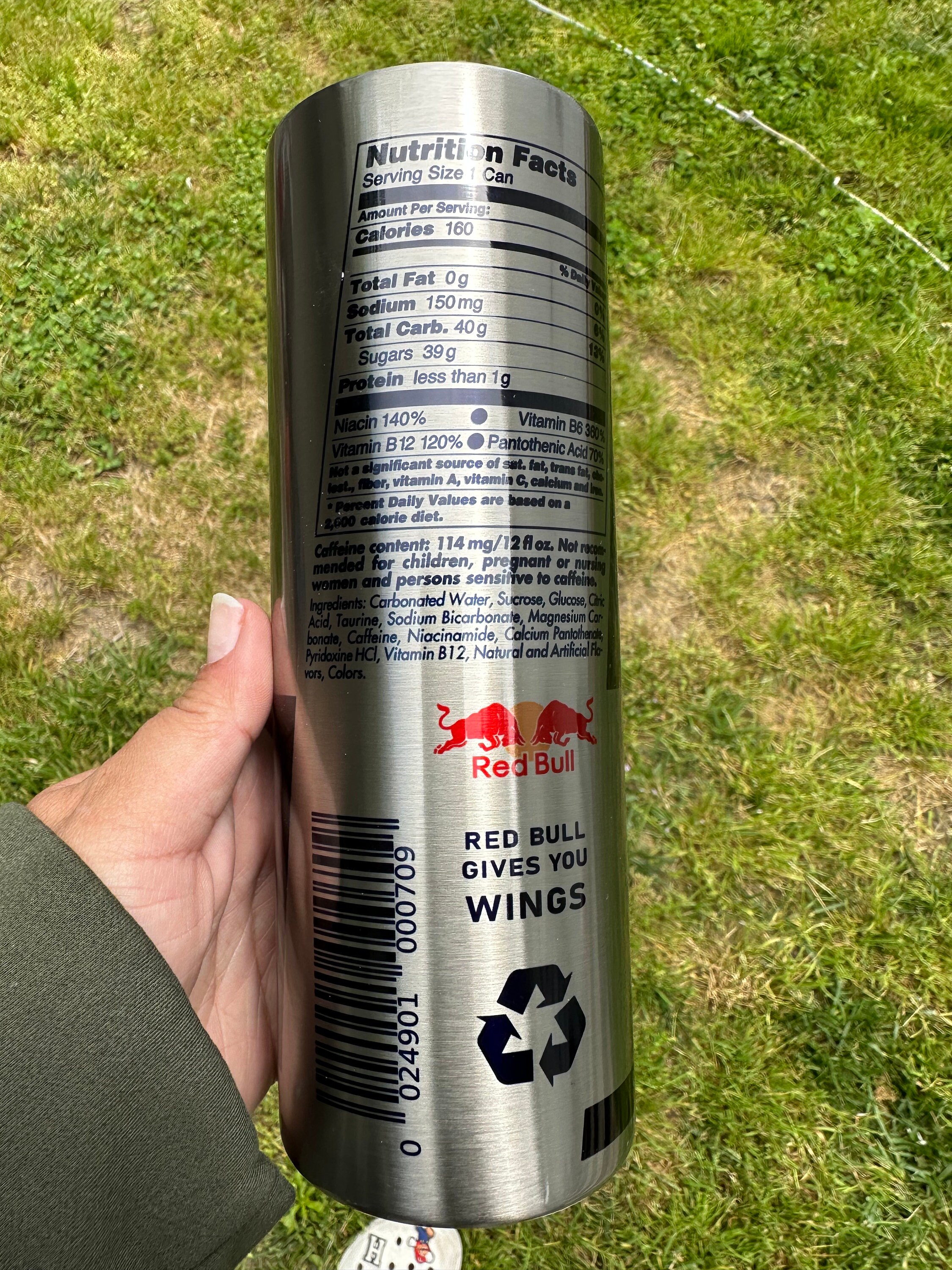 Red Bull Zero Nutrition Facts