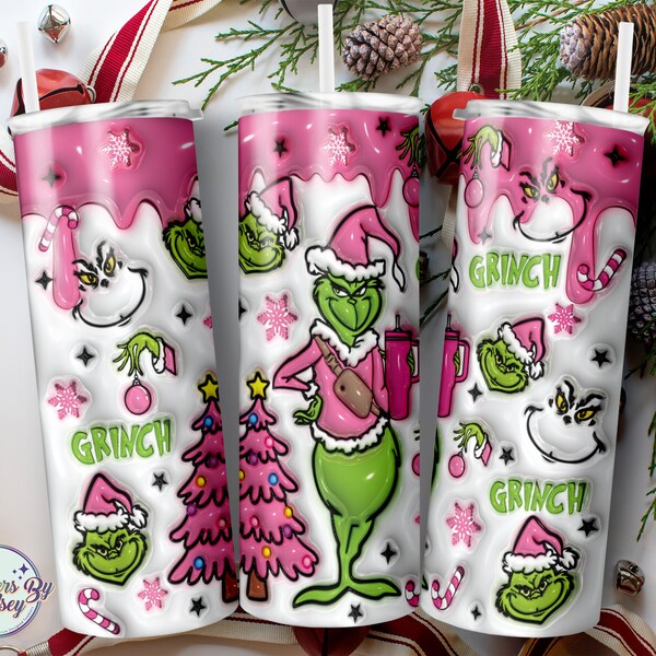Grinch Drip Tumbler - Etsy
