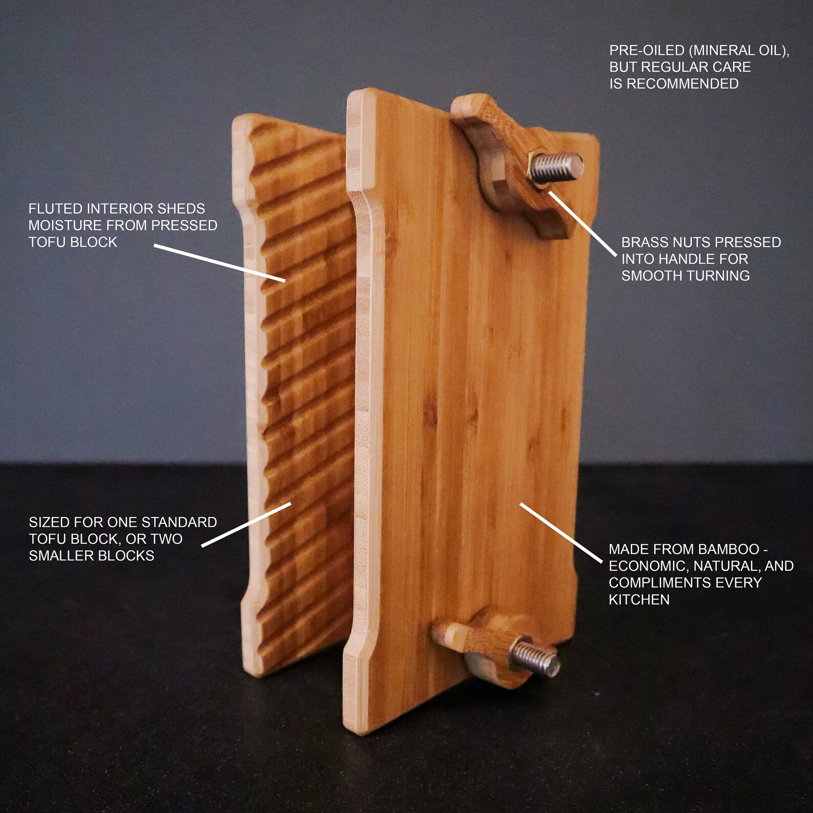 Bamboo Tofu Press Made in Seattle - Etsy