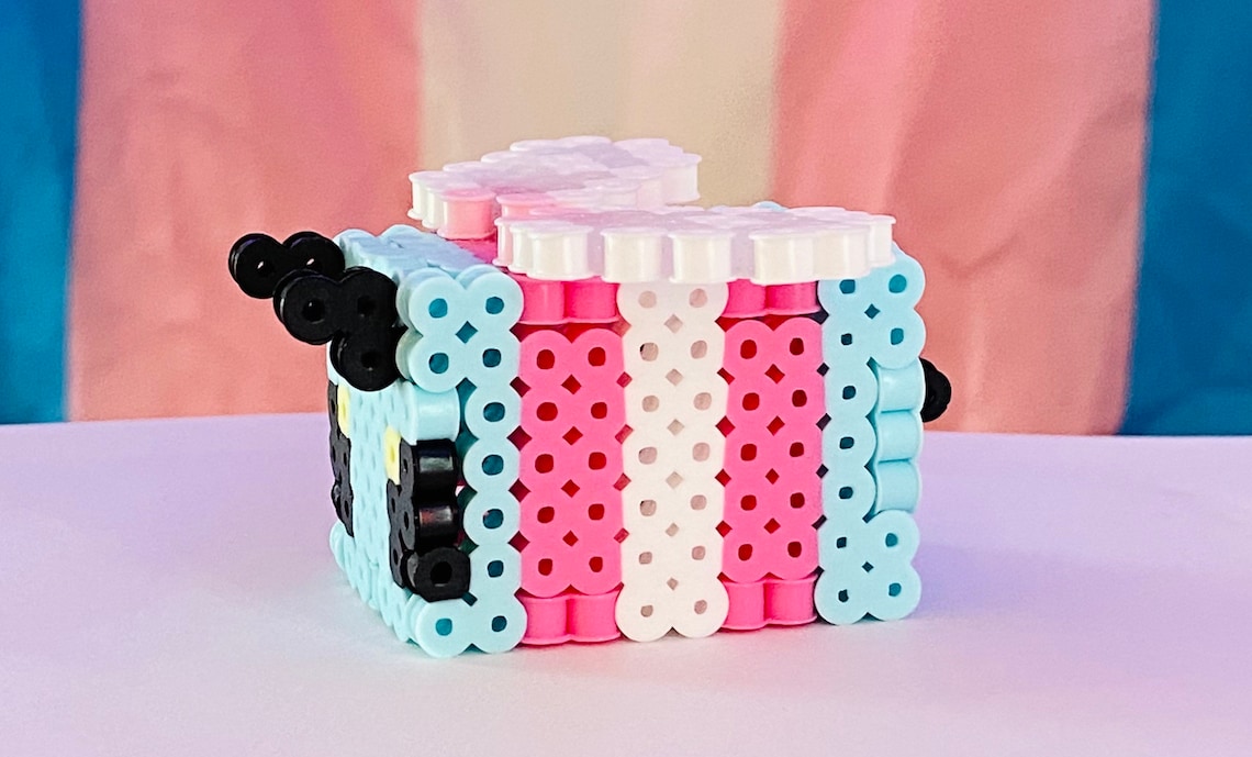 Transgender Flag Lgbeet Minecraft Bees Minecraft LGBTQ - Etsy