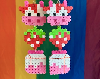 Strawberry Perler Beads - Etsy