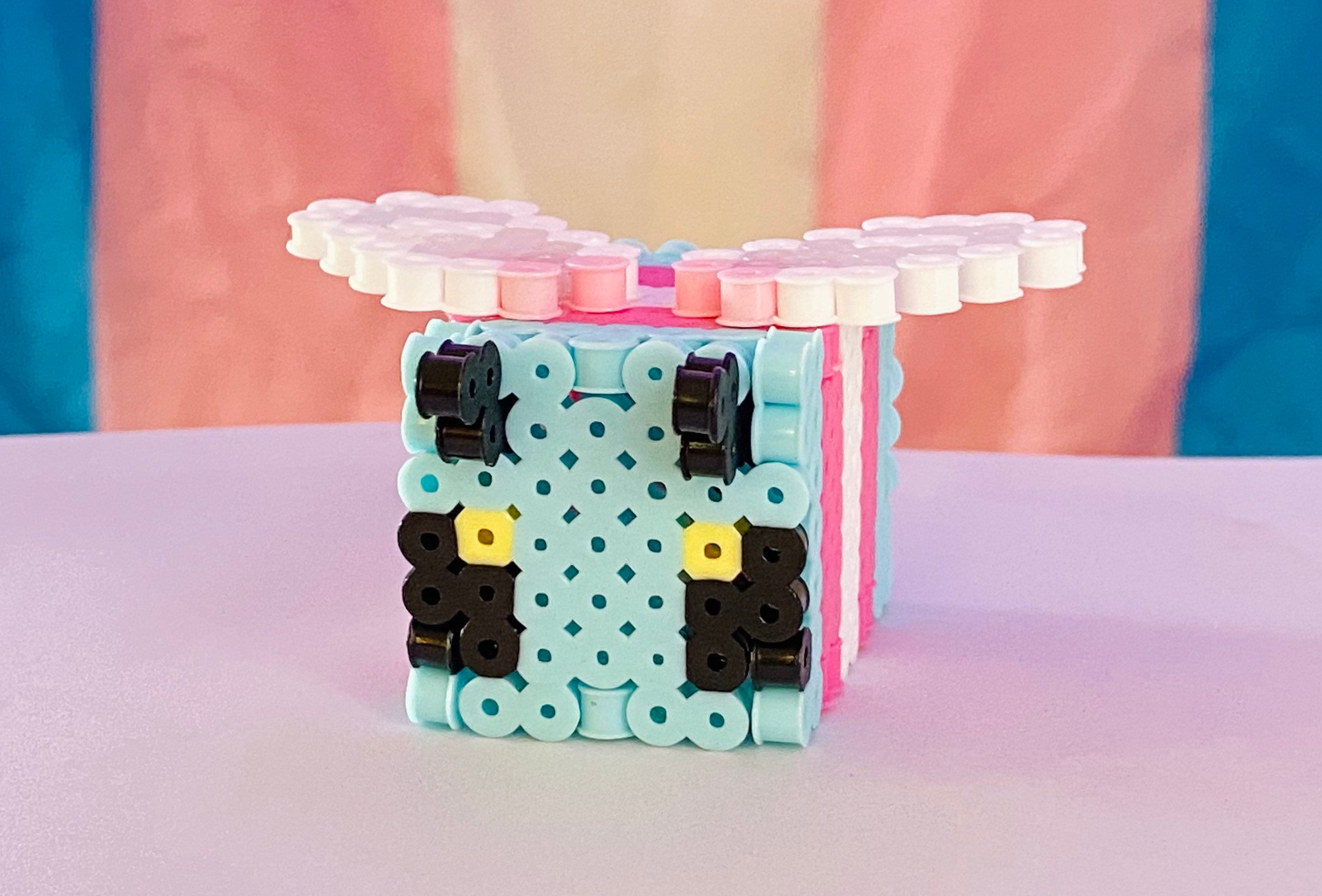 Transgender Flag Lgbeet Minecraft Bees Minecraft LGBTQ Flags Perler ...