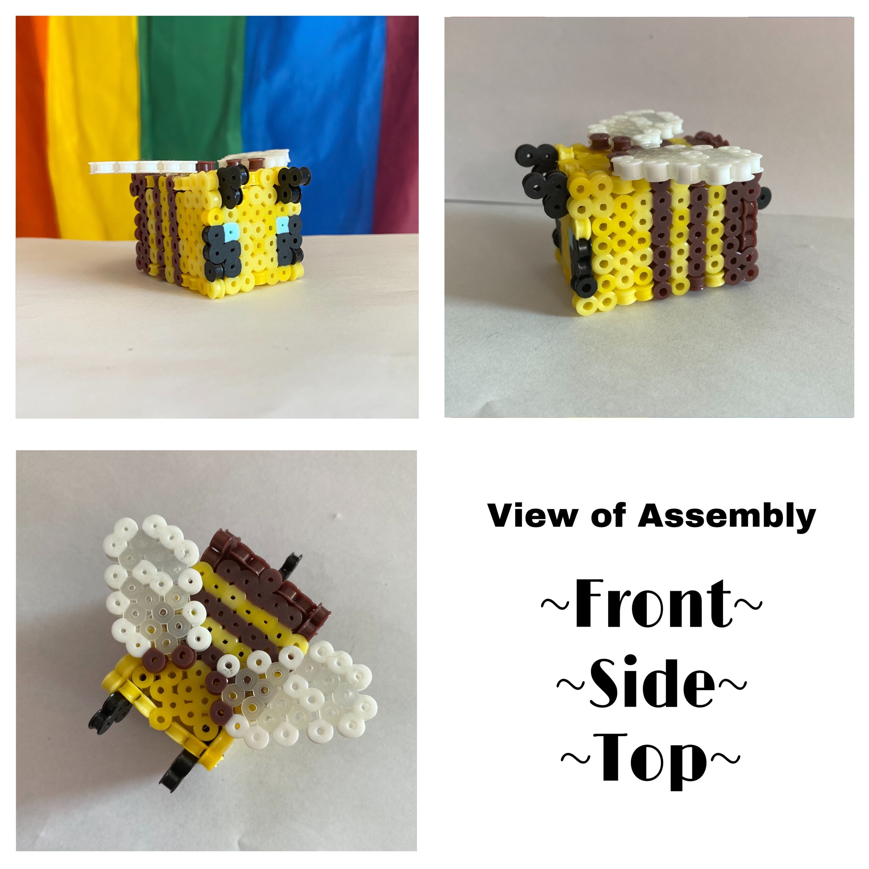 Transgender Flag Lgbeet Minecraft Bees Minecraft LGBTQ Flags Perler ...