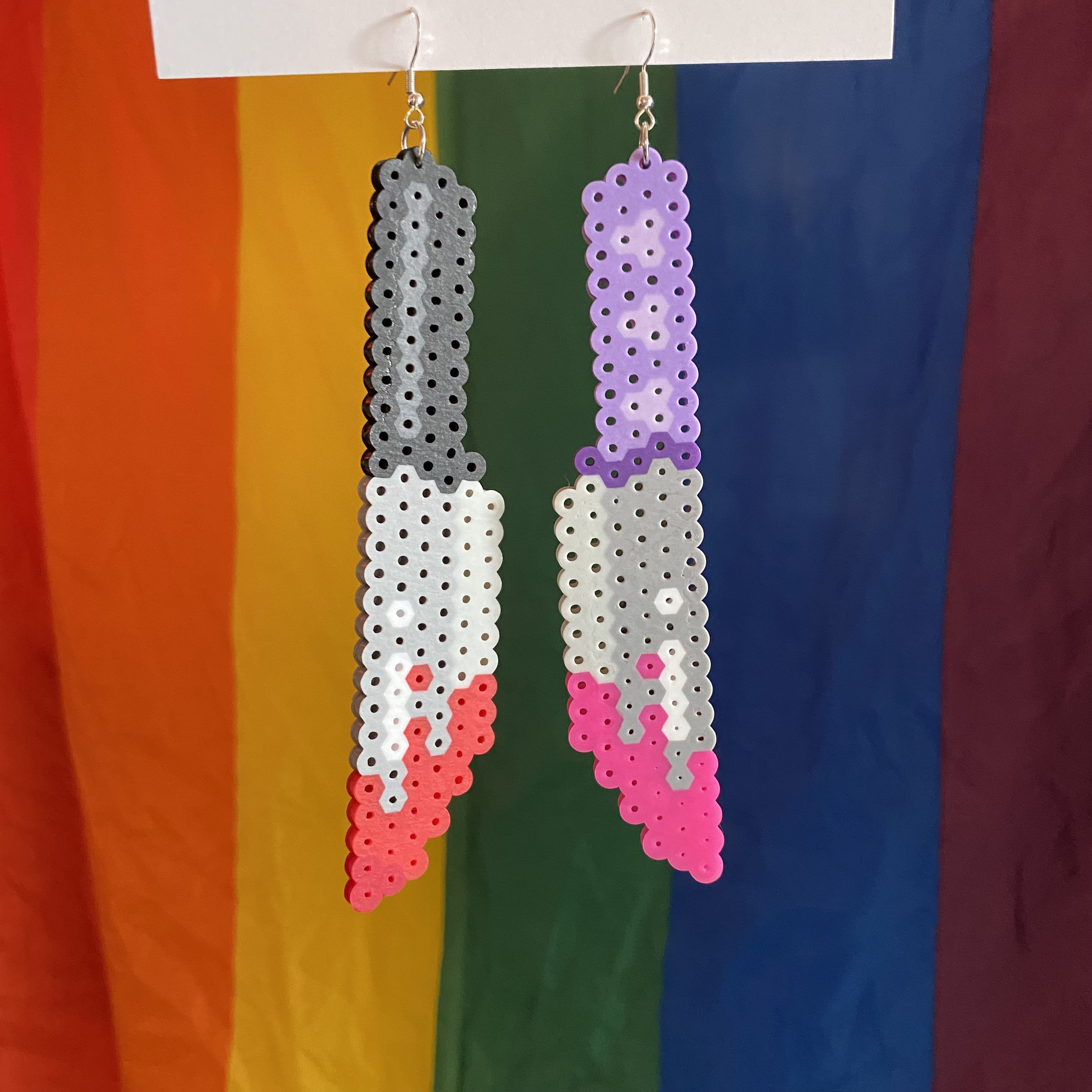 Knife Horror Movie Earrings - Spooky Halloween Perler Beads - Etsy
