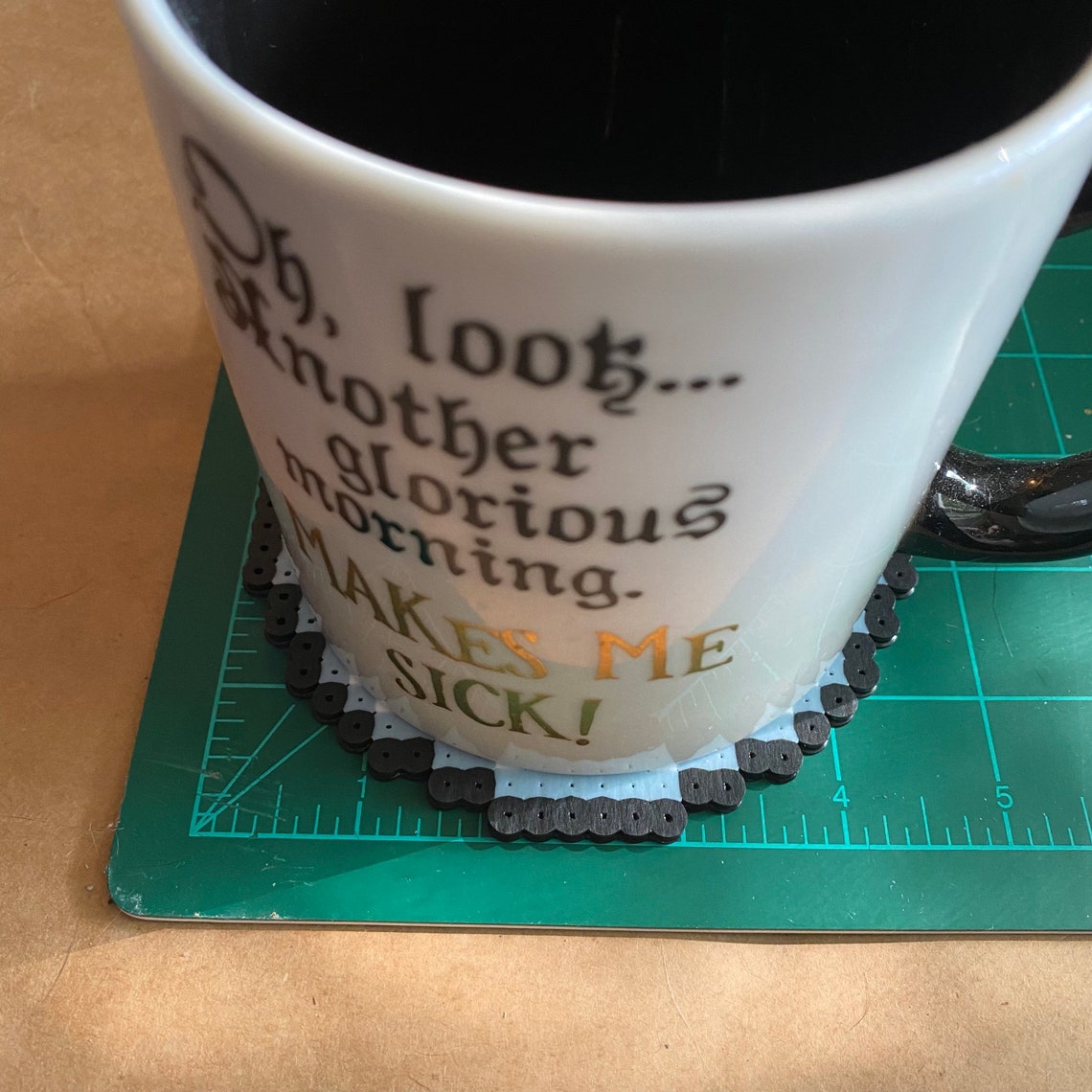 Moon Sparkle Coaster Colorful Perler Beads - Etsy