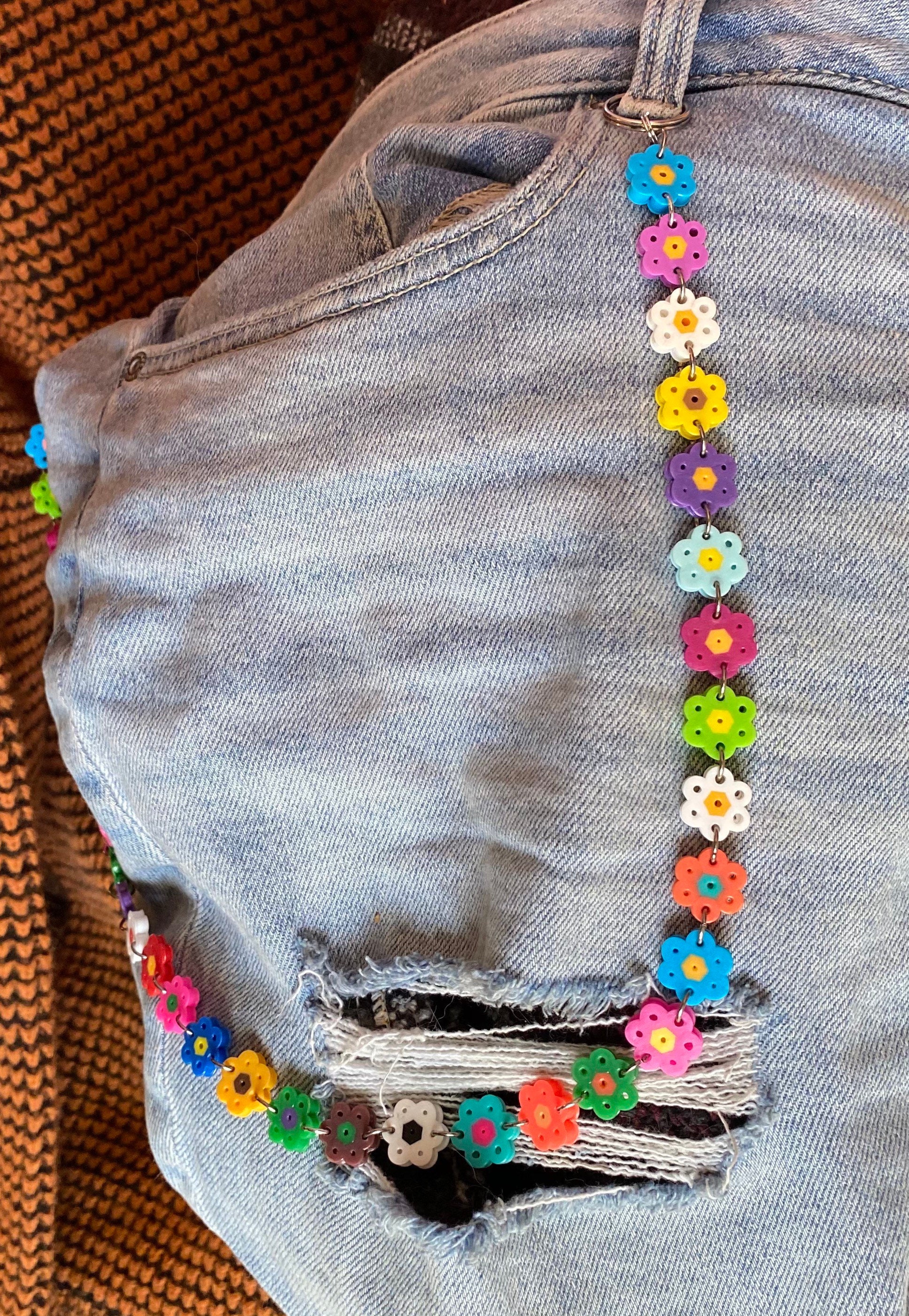 Spring Daisy Pants Chain - LGBTQ+ Flower Power Spring Love Perler Beads ...
