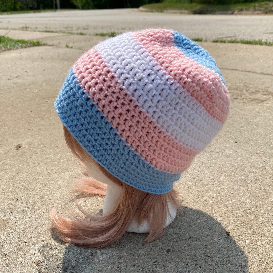 Trans* Pride Flag Beanie - LGBTQ+ Flags Crochet Hat Pride Month - Etsy