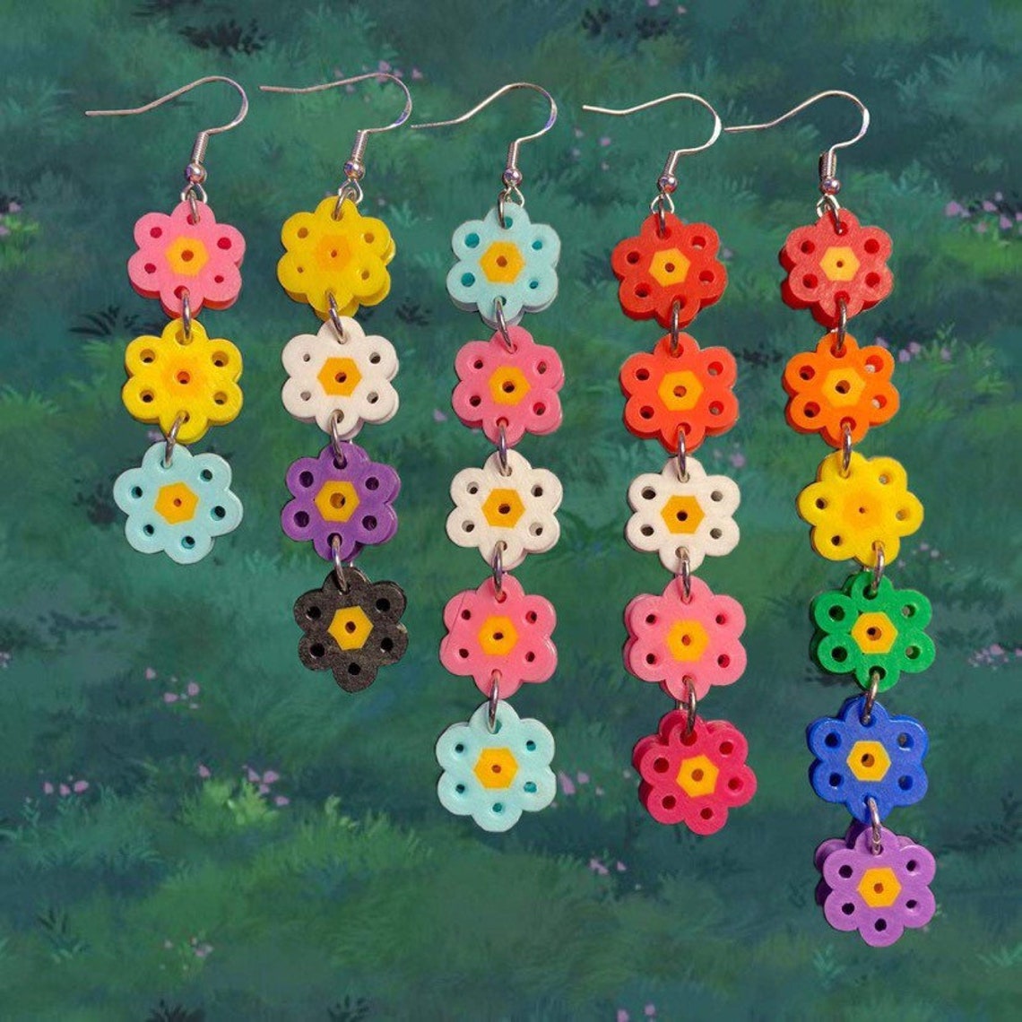 Pride Spring Daisy Chain Earrings - LGBTQ+ Flower Power Spring Love ...