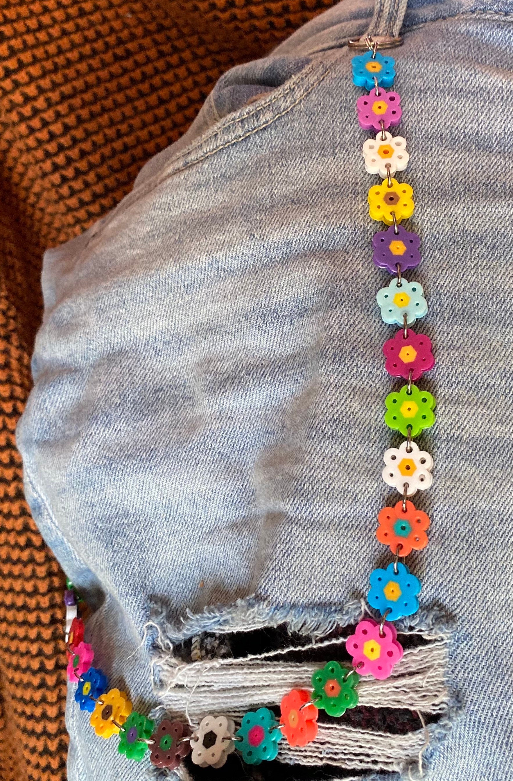 Spring Daisy Pants Chain - LGBTQ+ Flower Power Spring Love Perler Beads ...