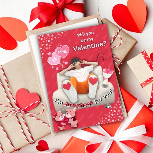 2024 BTS Valentine's Day Cards / Valentine's Day Cards / Digital Cards ...