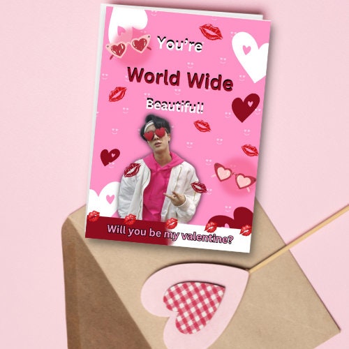 2024 BTS Valentine's Day Cards / Valentine's Day Cards / Digital Cards ...