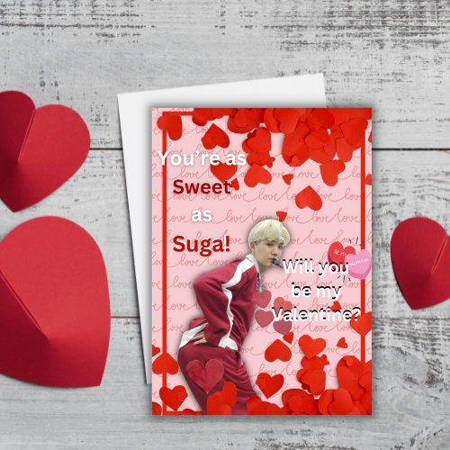 2024 BTS Valentine's Day Cards / Valentine's Day Cards / Digital Cards ...