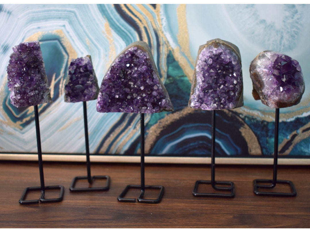 Amethyst Crystal Pops - Comes With Stand! - Third Eye, Crown Chakra - Etsy