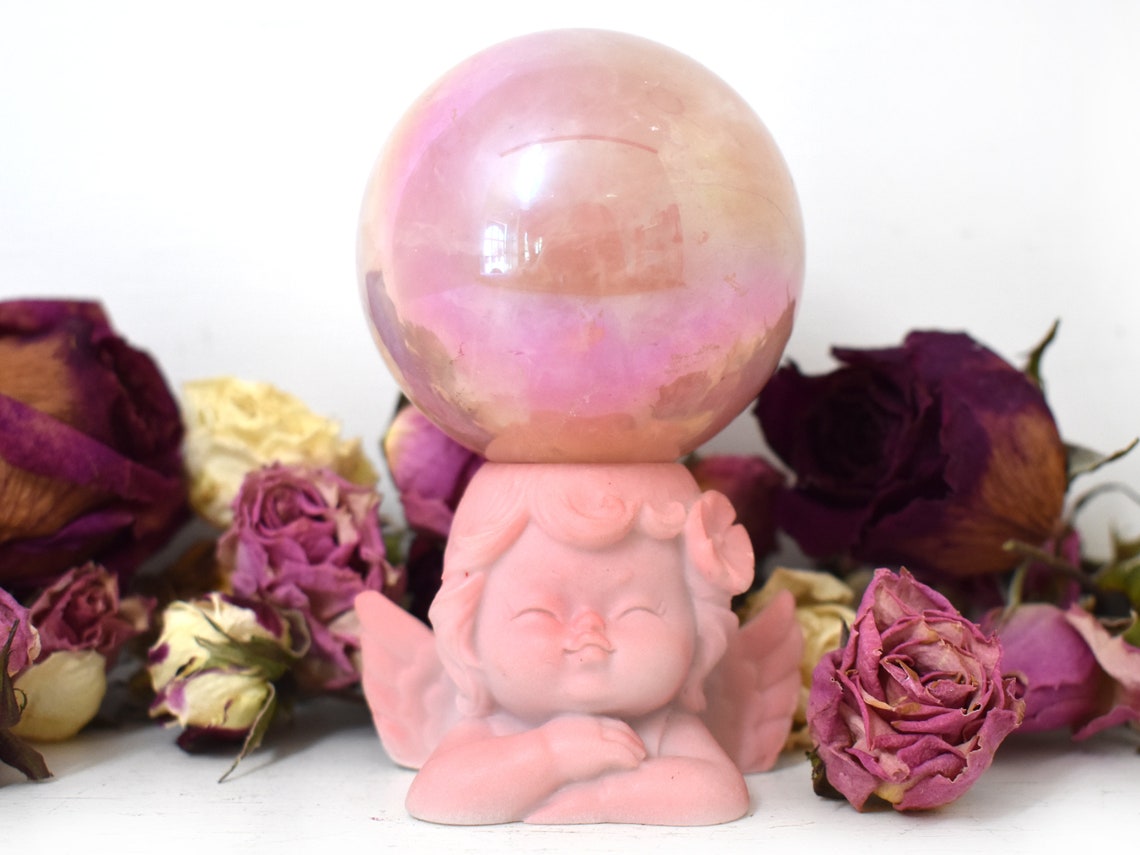 Cupid Angel Crystal Ball Stands/crystal Sphere Holders - Etsy