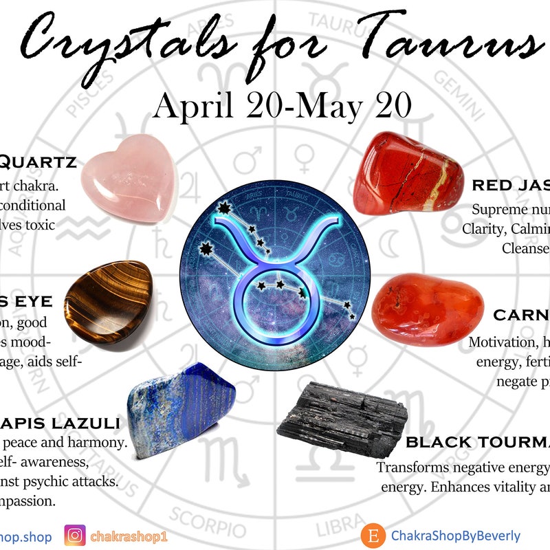 Taurus Crystals - Etsy