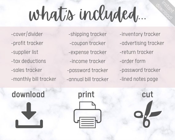 Small Business Planner Order Tracker Online Orders Full Letter Size ...