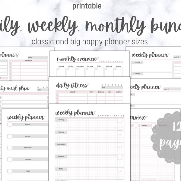 Happy Planner Insert - Etsy