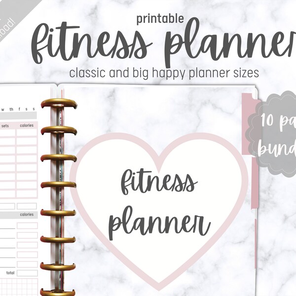 Fitness Planner - Etsy