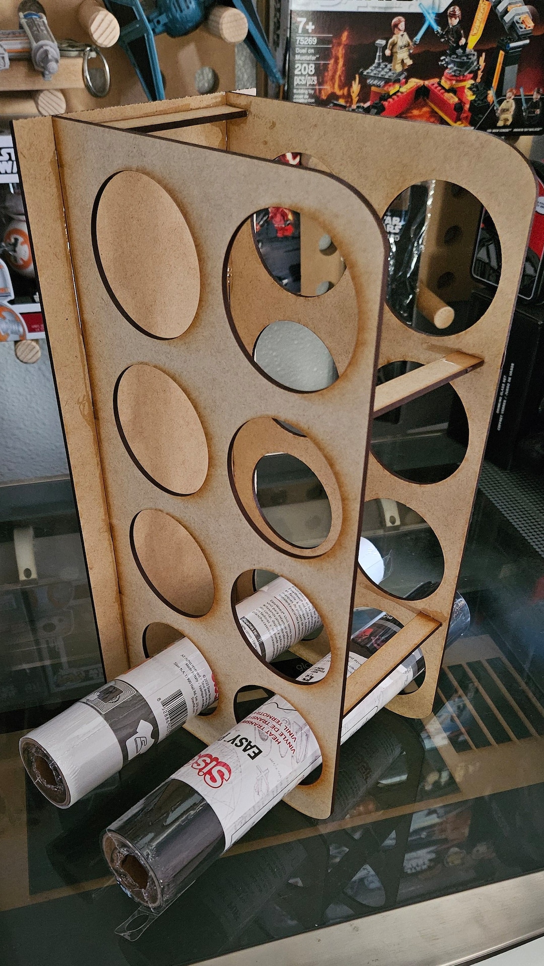 Vinyl Roll Storage Rack. 8 Rolls - Etsy