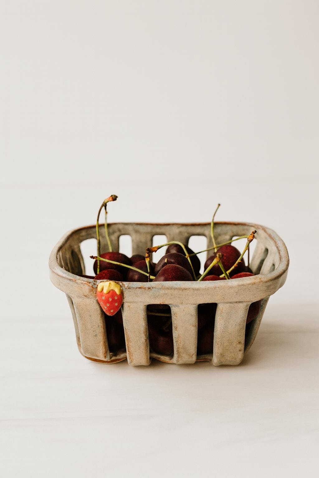 Ceramic Berry Strainer ~ Basket Design - Etsy