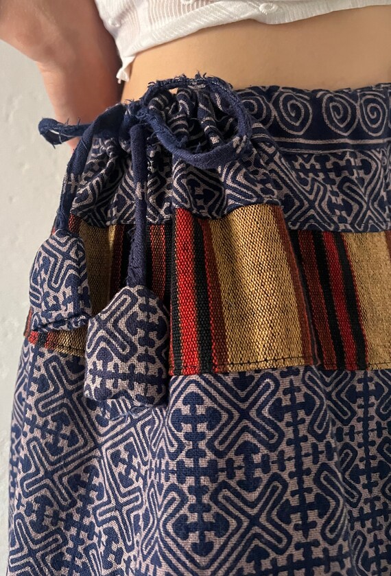 1970 Indian Pants Navy Meditation Lounge Organic Cott… - Gem