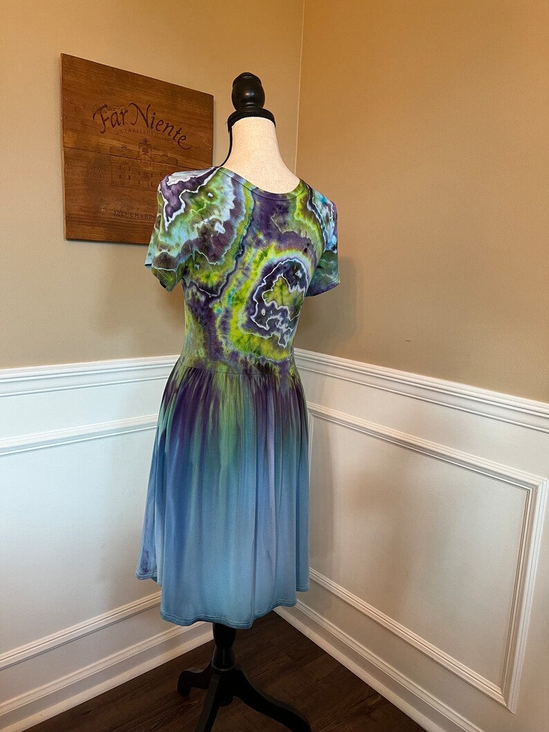 Geode Gravity Ice Tie Dye Dress With Pockets Size Small Ready to Ship ...
