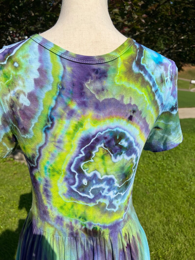 Geode Gravity Ice Tie Dye Dress With Pockets - Etsy