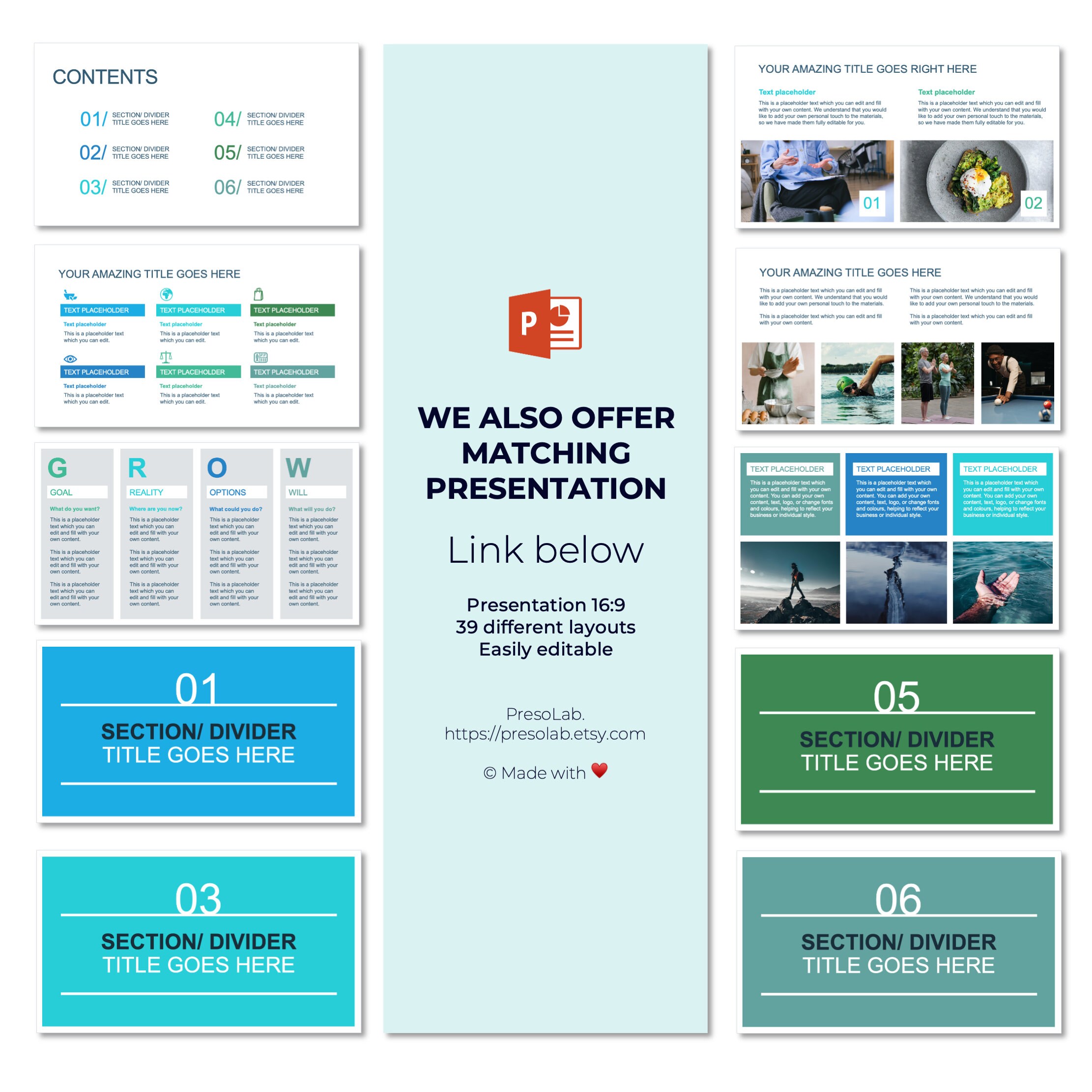 POWERPOINT BOOKLET TEMPLATE – Instant Digital Editable Download – Grow ...