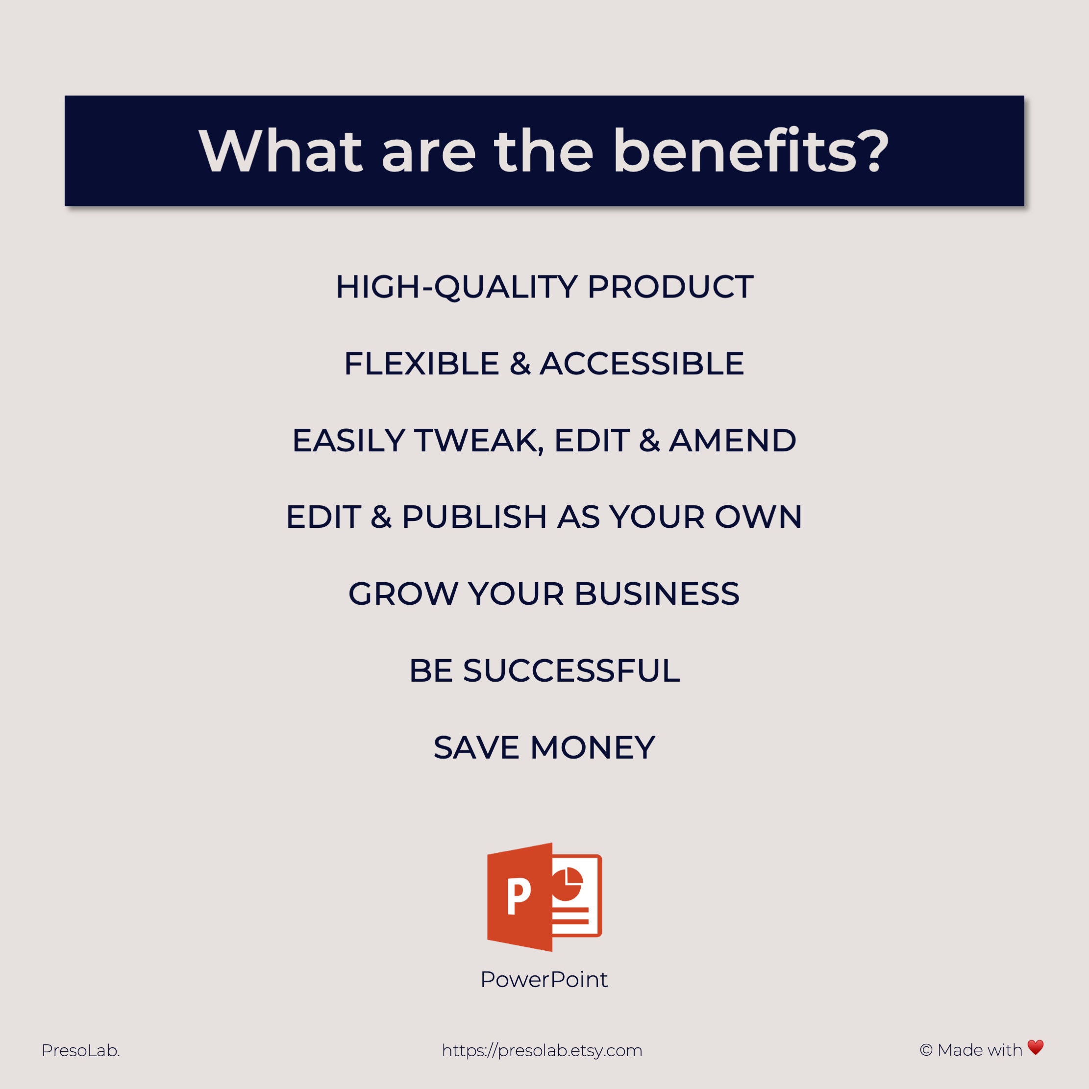 POWERPOINT BOOKLET TEMPLATE – Instant Digital Editable Download ...