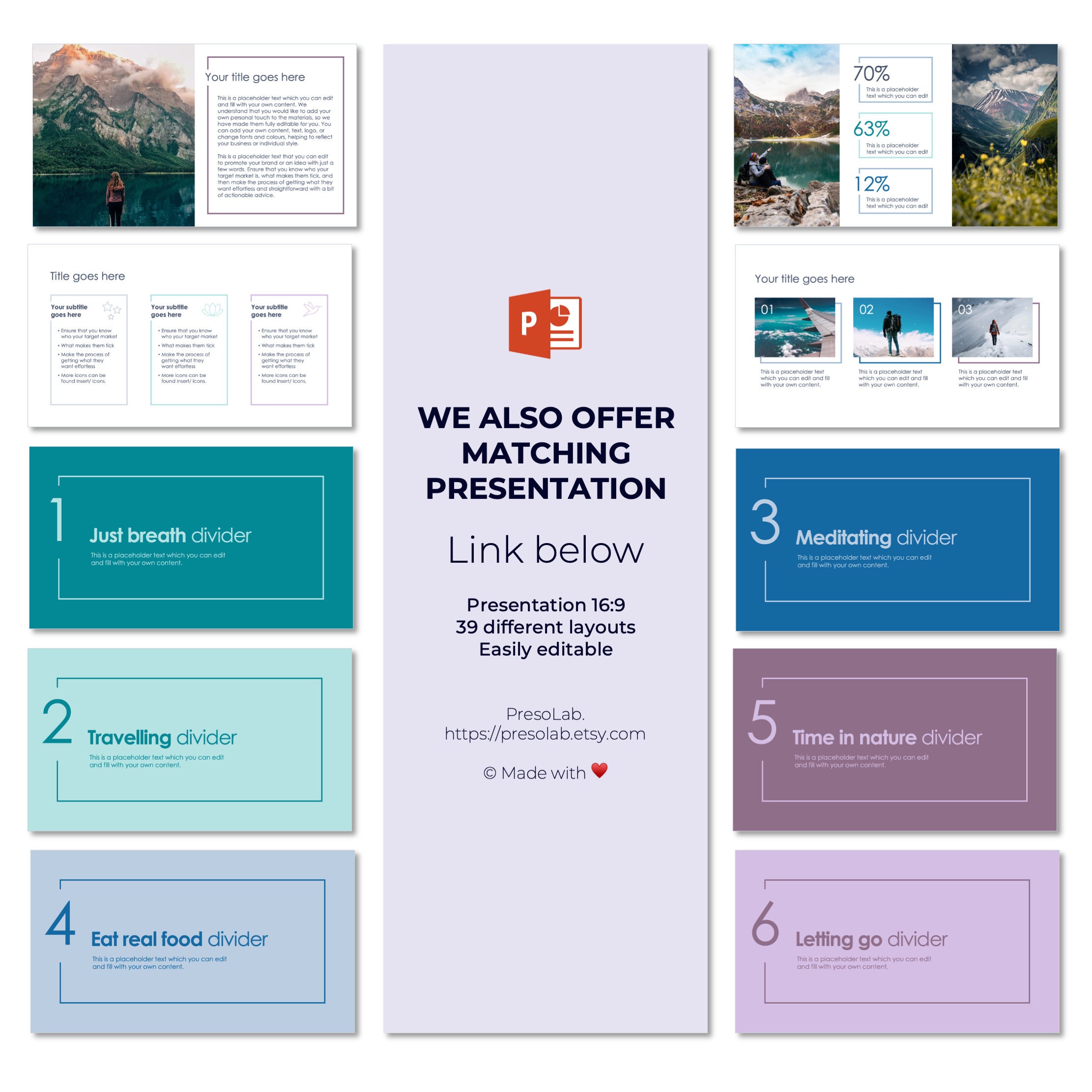 POWERPOINT BOOKLET TEMPLATES – Instant Digital Editable Download ...