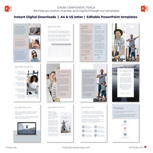POWERPOINT BOOKLET TEMPLATE – Instant Digital Editable Download ...