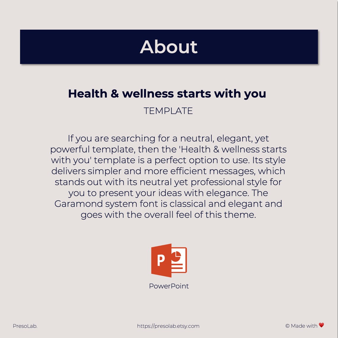 POWERPOINT BOOKLET TEMPLATE – Instant Digital Editable Download ...