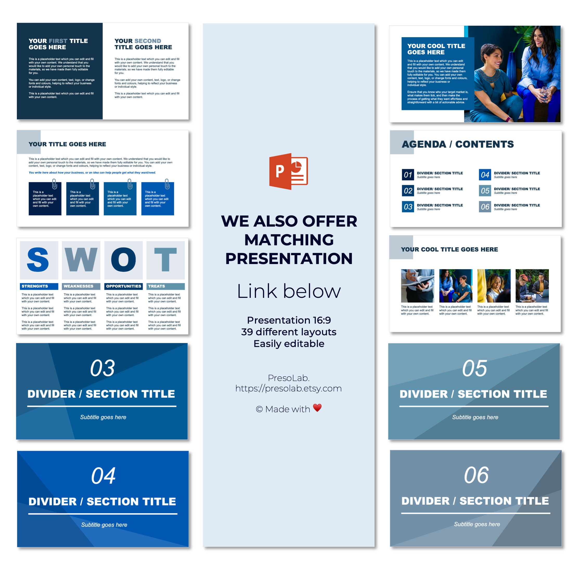 POWERPOINT BOOKLET TEMPLATE – Instant Digital Editable Download – Make ...